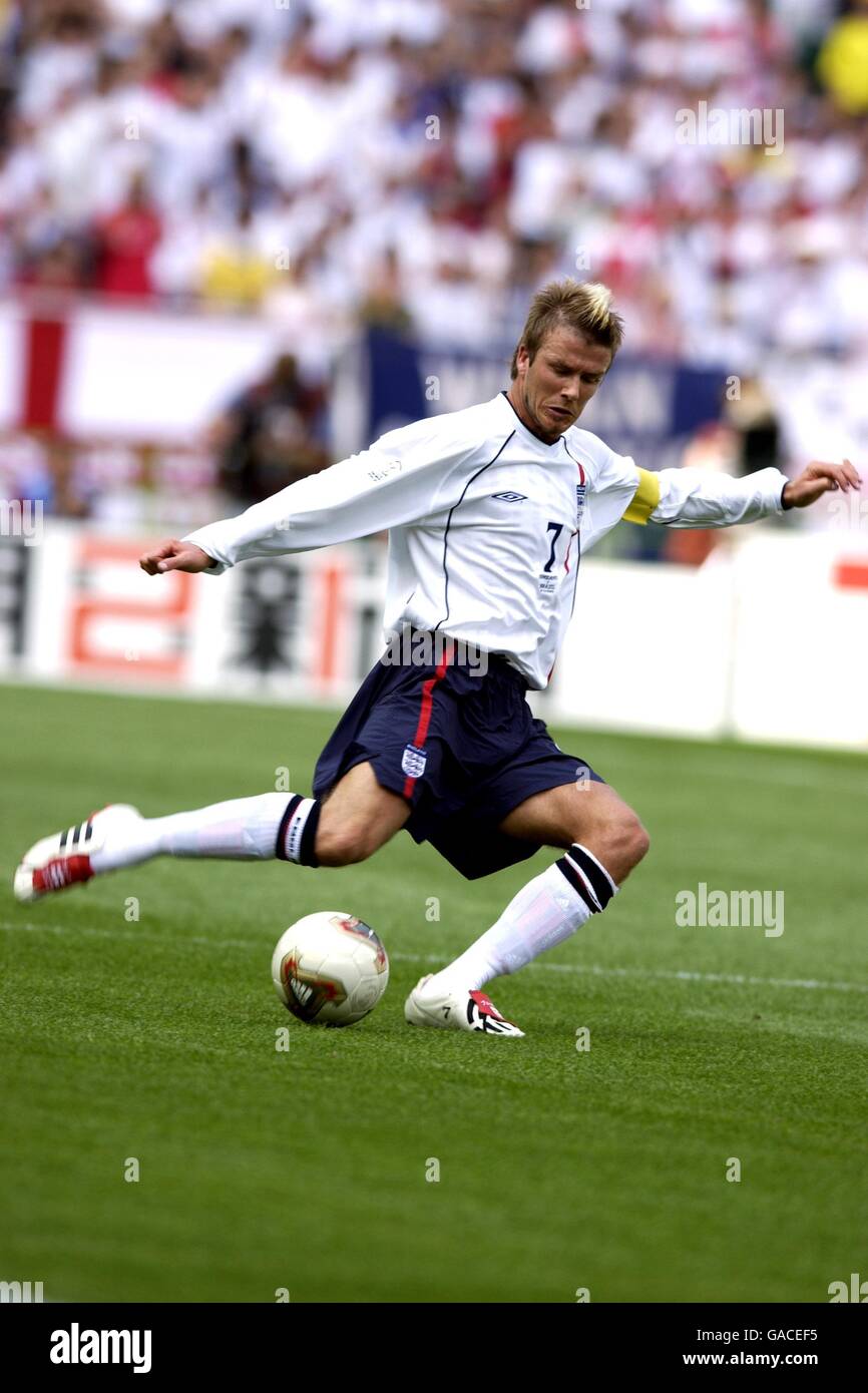 Soccer - FIFA World Cup 2002 - Quarter Final - England v Brazil Stock ...