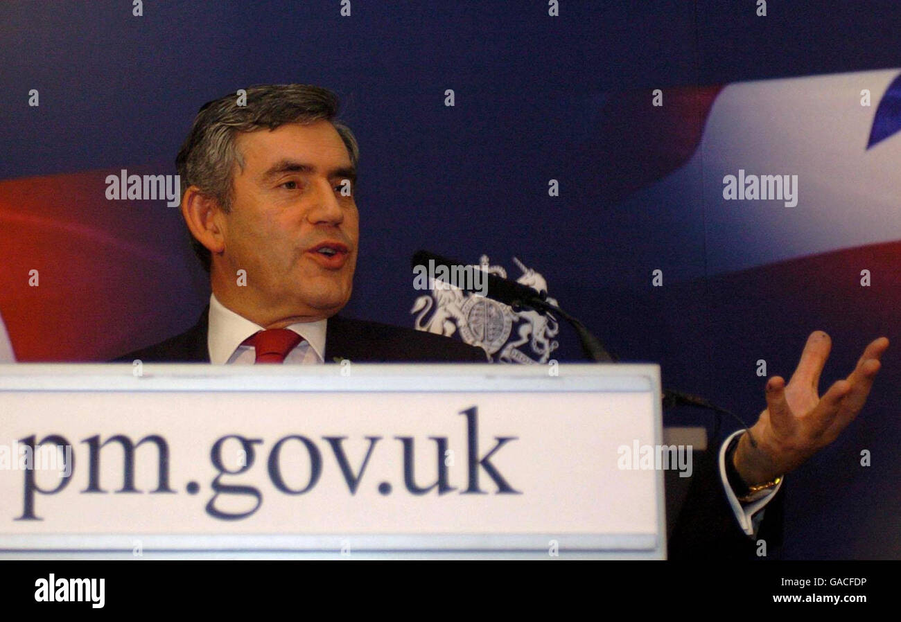 PM makes major speech Stock Photo - Alamy