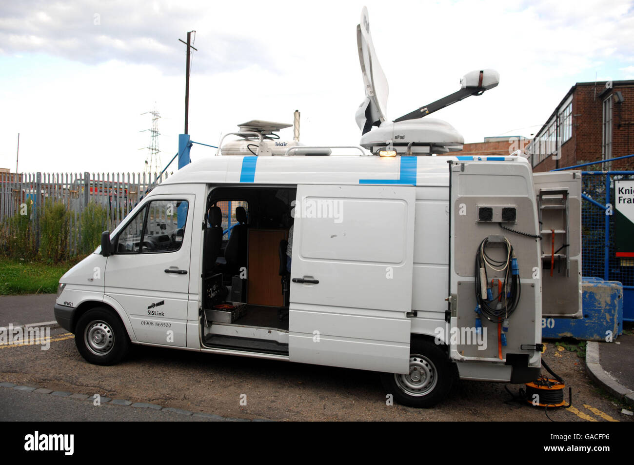 TV Broadcast vehicle Stock Photo - Alamy