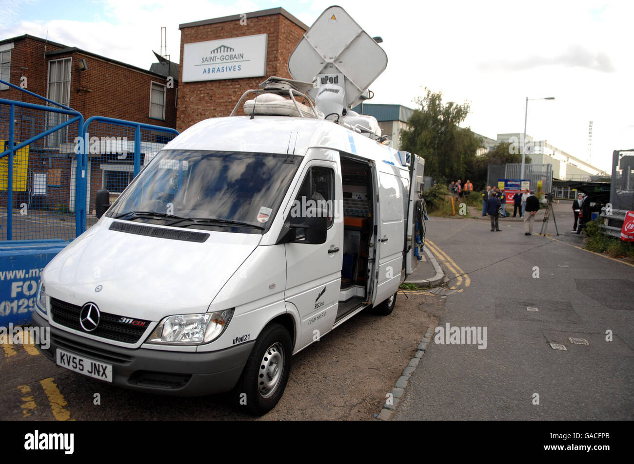 TV Broadcast vehicle Stock Photo - Alamy