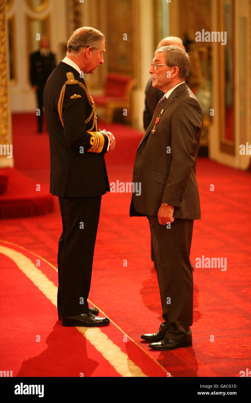 Dr. William Hall from South Tyneside is made an MBE by the Prince of ...