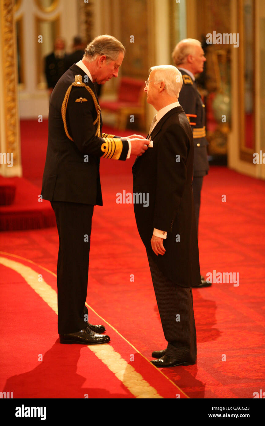 Mr. John Flitcroft from Corringham is made an MBE by the Prince of ...