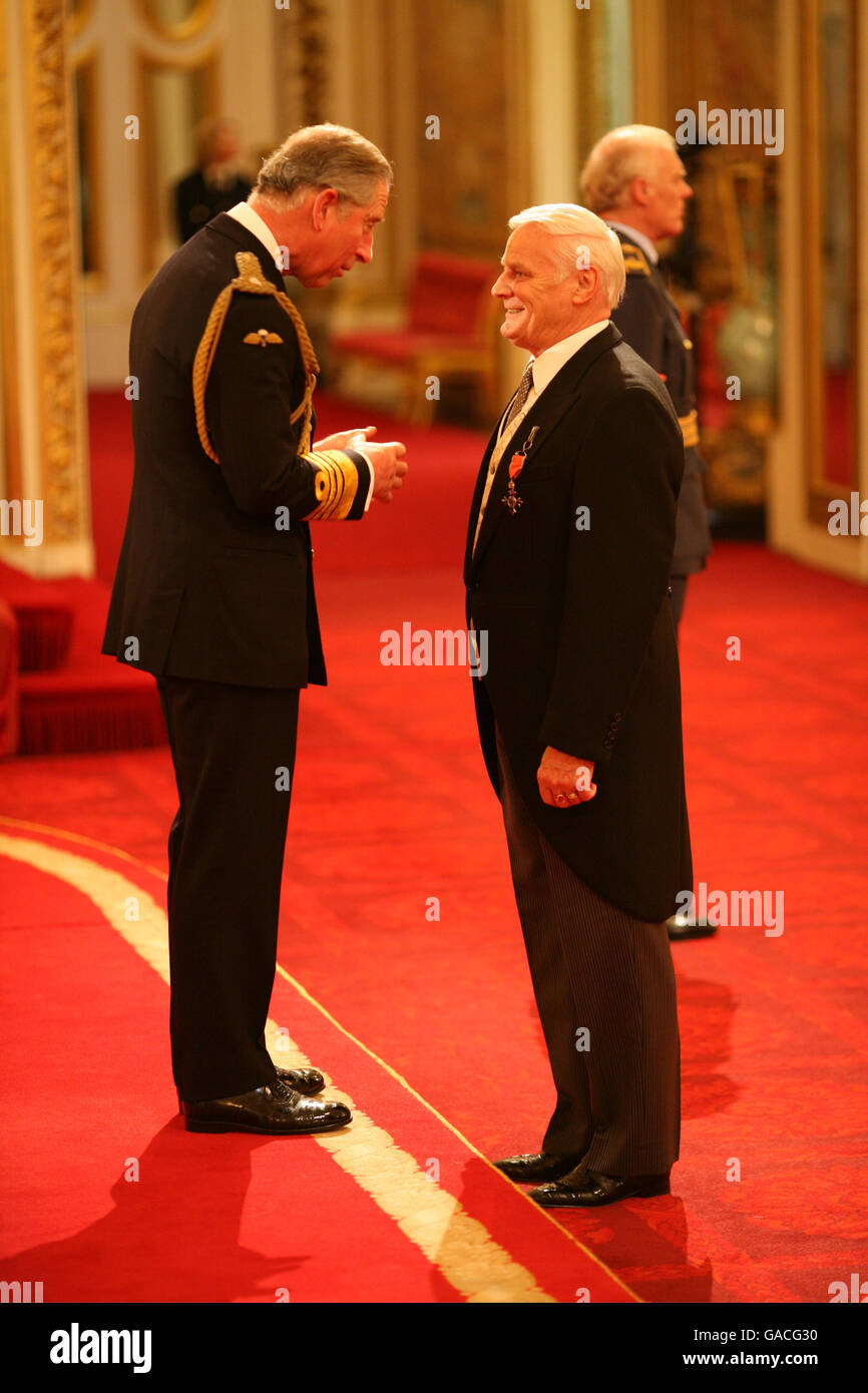 Mr. Thomas Norton from Fleetwood is made an MBE by the Prince of Wales ...