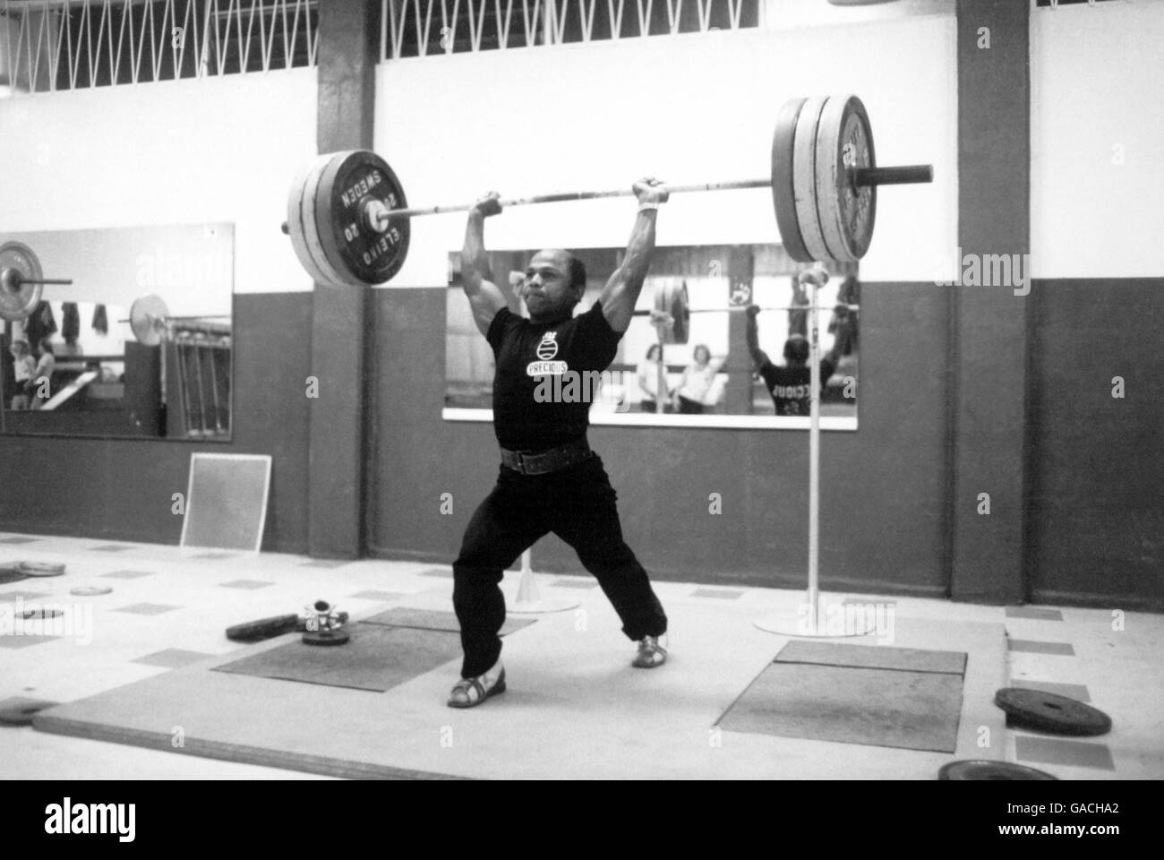 Weightlifting - Precious McKenzie. Precious McKenzie in training Stock ...