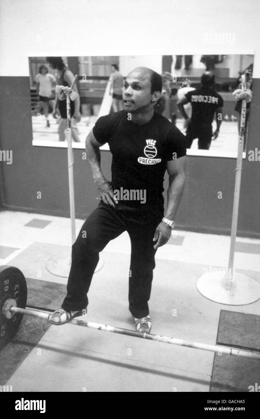 Weightlifting - Precious McKenzie Stock Photo - Alamy