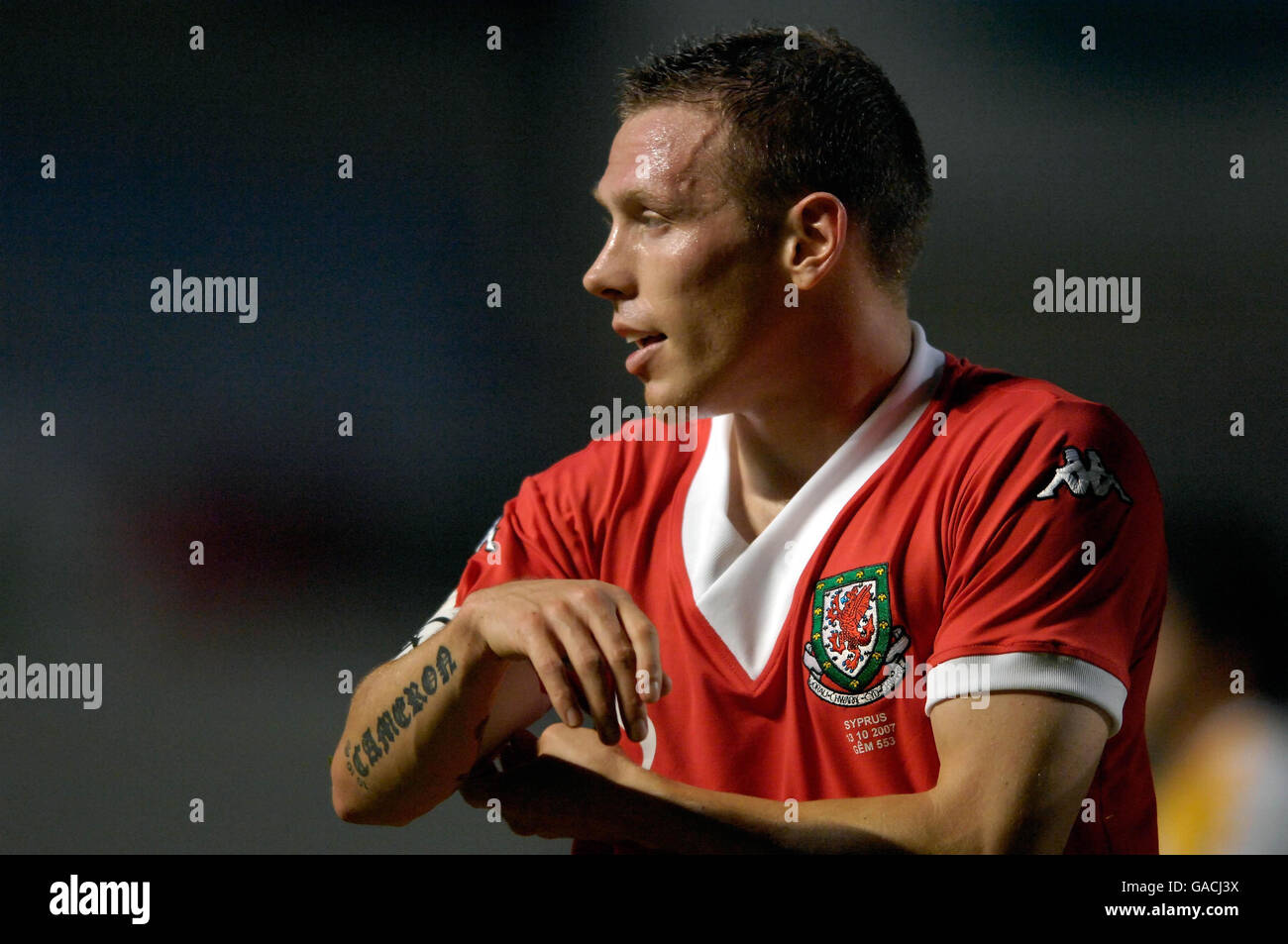 Wales' Craig Bellamy during the UEFA European Championship Qualifying ...