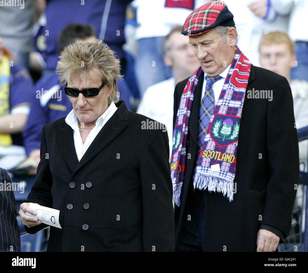 Rod Stewart at Scotland match. Rod Stewart during the Scotland vs ...