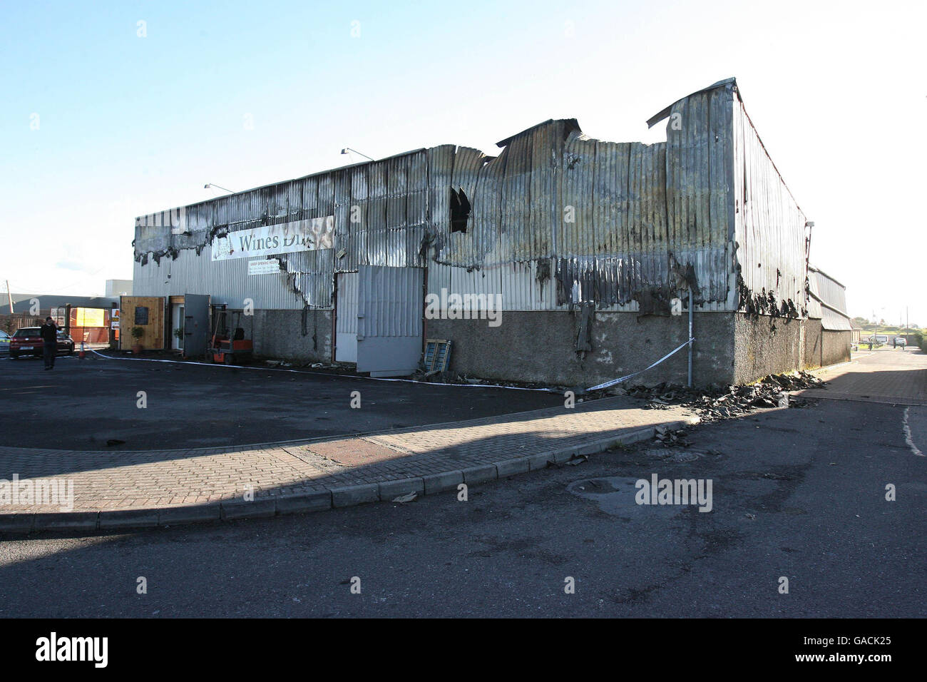 Vintage wines destroyed in warehouse blaze Stock Photo - Alamy