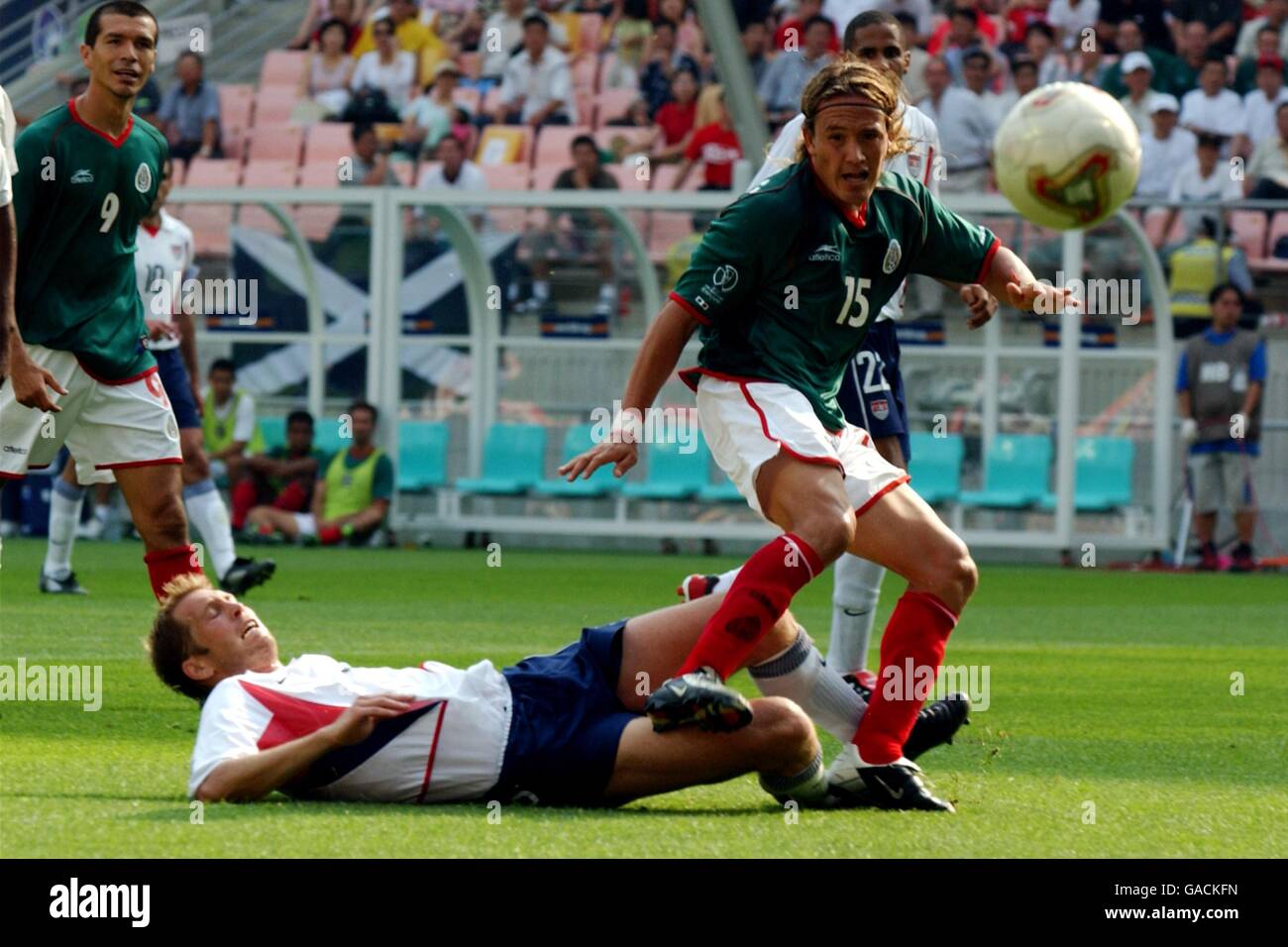 Soccer - FIFA World Cup 2002 - Second Round - Mexico v USA Stock Photo ...