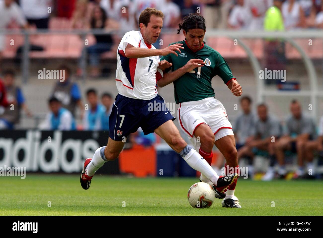 Soccer - FIFA World Cup 2002 - Second Round - Mexico v USA. Mexico's ...