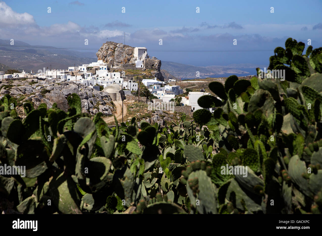 Old town of Naksos island Stock Photo - Alamy