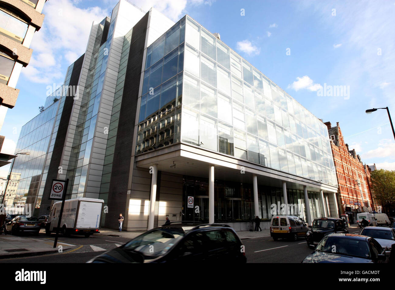 The ITV and ITN headquarters (glass building) in Gray's Inn Road in ...