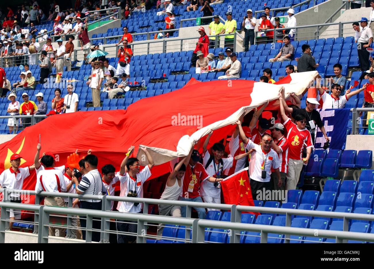 Giant china flag is the by fans hi-res stock photography and images - Alamy