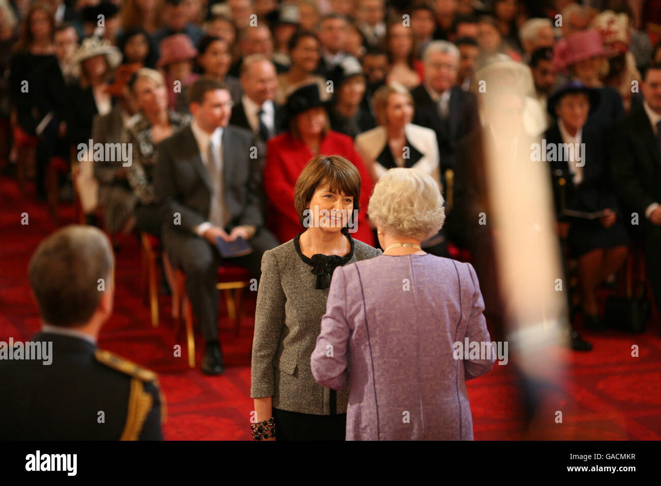 Kay Carberry, from London, is made a CBE by The Queen at Buckingham ...