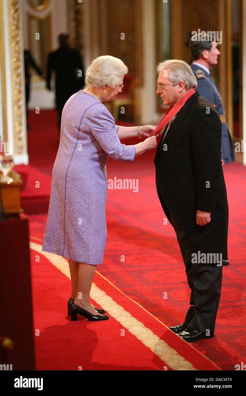 Mr. Edmund McKeegan, from Nottingham, is made a CBE by The Queen at ...