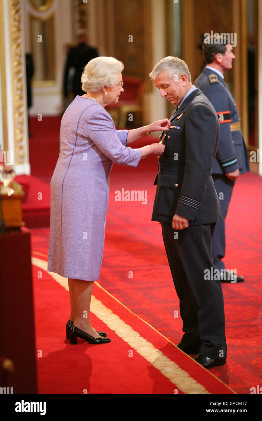 Wing Commander Steven Russell, Royal Air Force is made an OBE by The ...