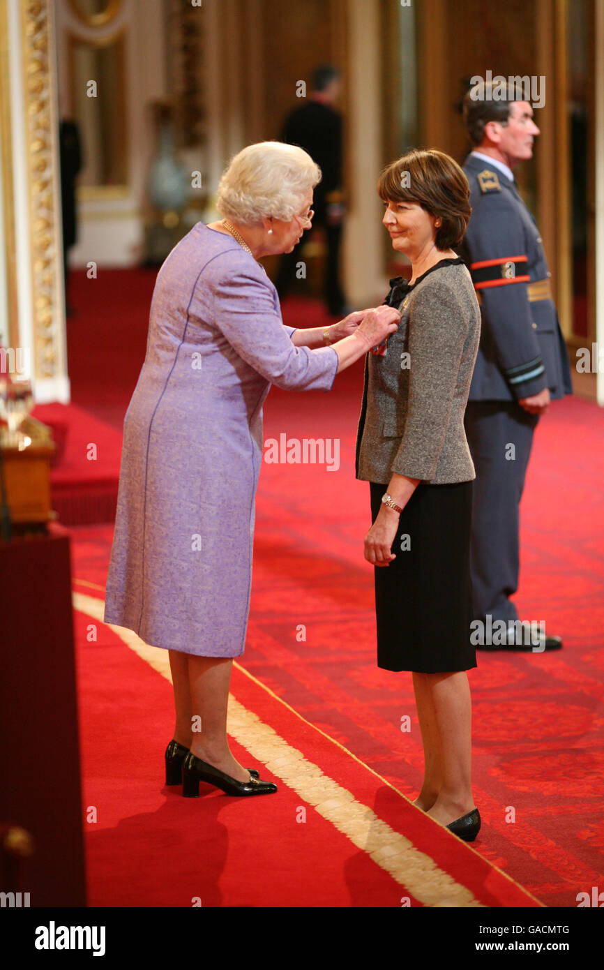 Kay Carberry, from London, is made a CBE by The Queen at Buckingham ...
