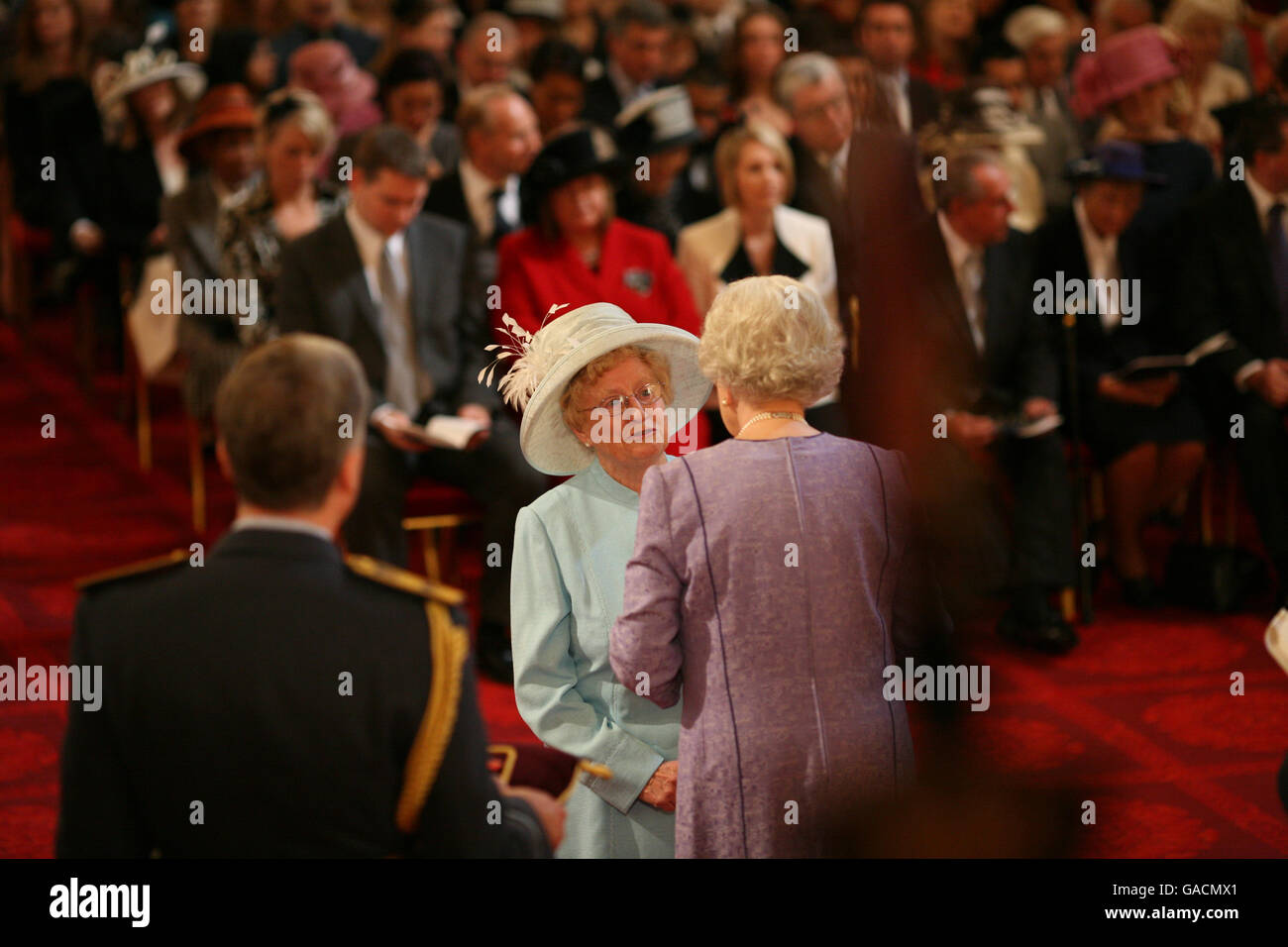 Mrs Audrey Pegrum, from Billericay, is made an MBE by The Queen at ...
