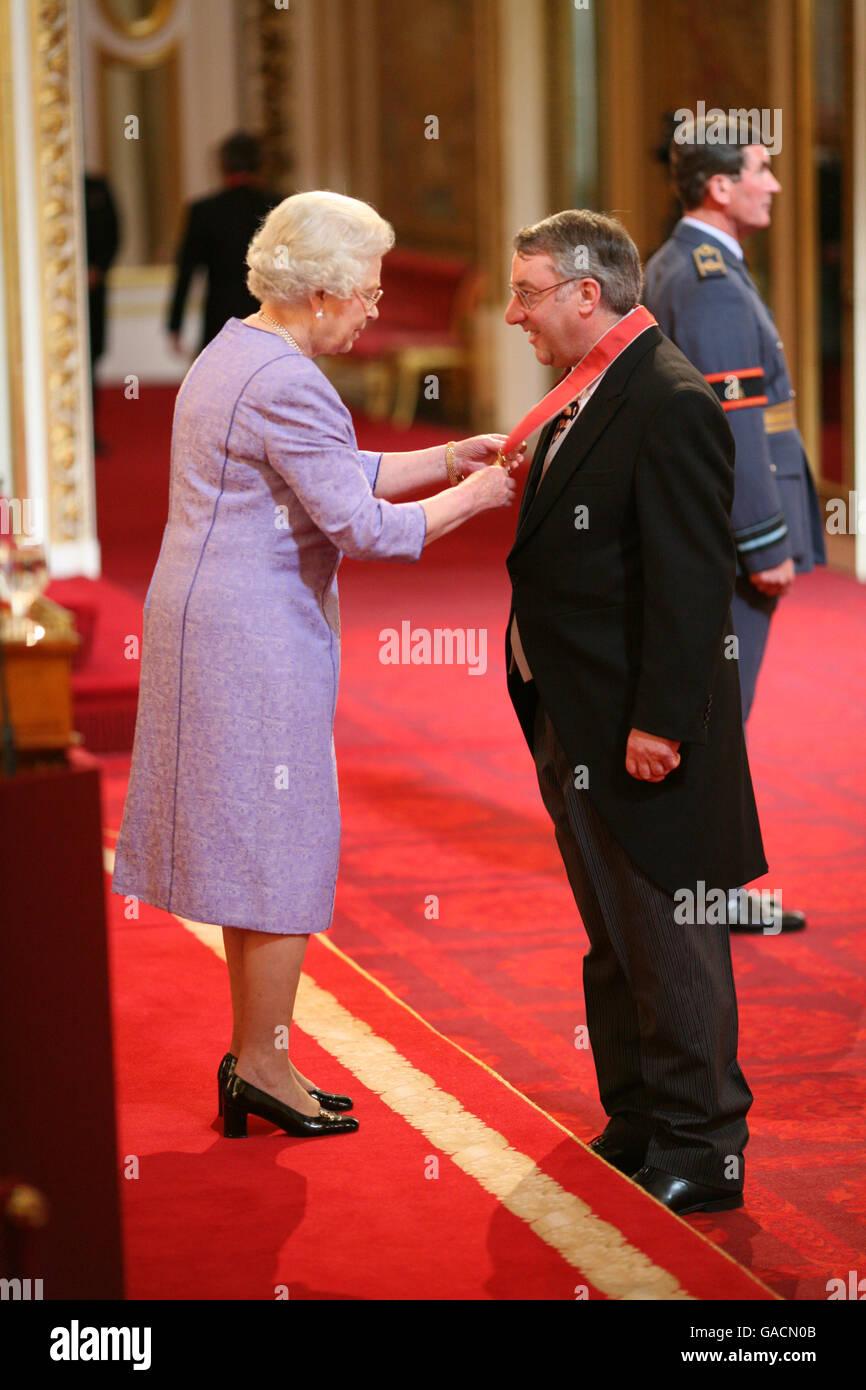 Mr. Stewart Houston, from Bedale, is made a CBE by The Queen at ...