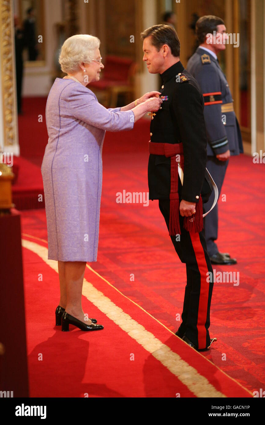 Lieutenant Colonel Richard Winstanley, Grenadier Guards is made an OBE ...