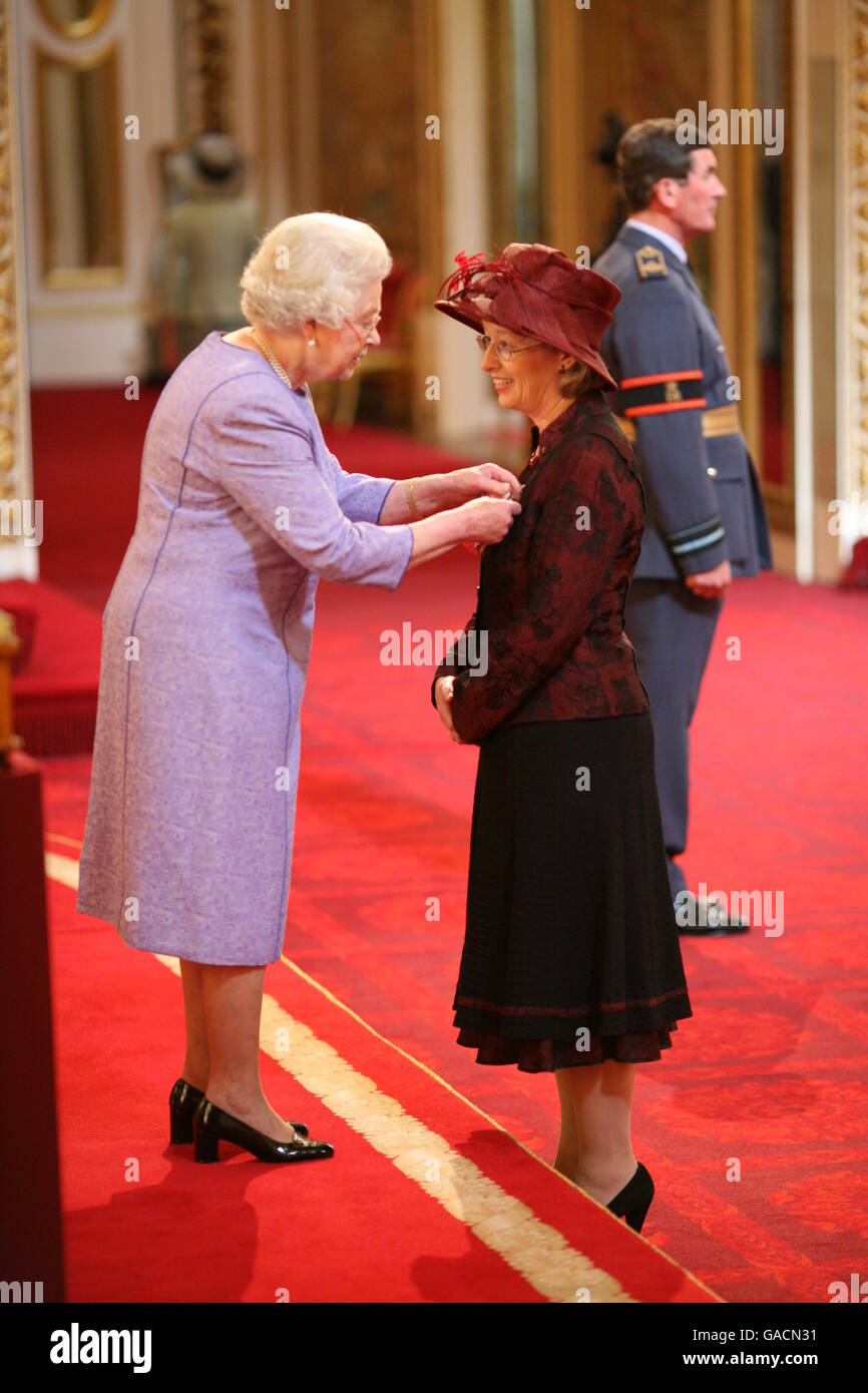 Mrs Jean Harborne, from Halesowen, is made an MBE by The Queen at ...