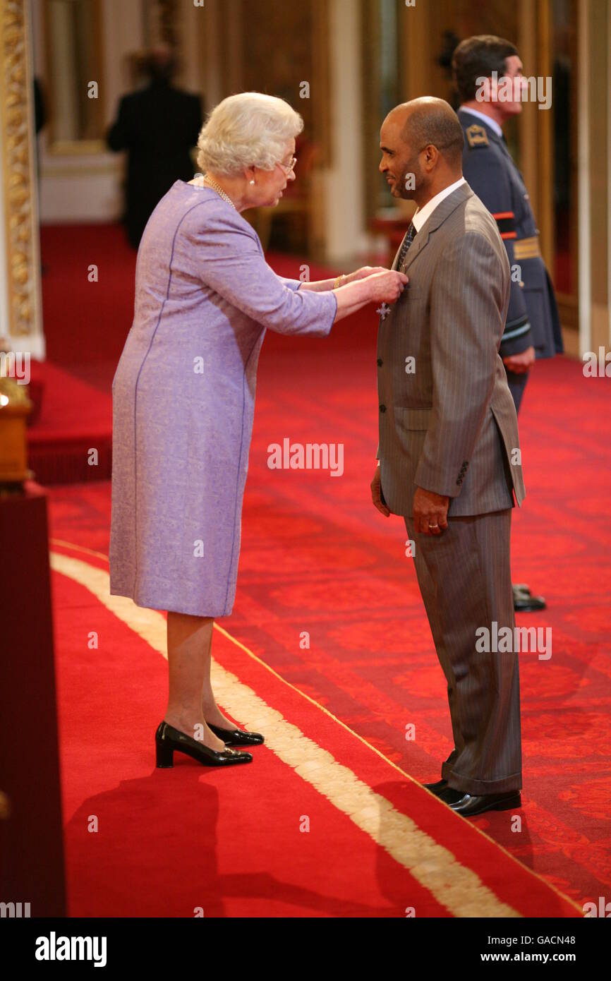 John Wyke Made Mbe Queen Buckingham Palace High Resolution Stock ...