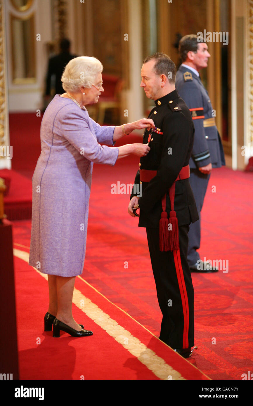 Major Colin Whitworth, The Royal Logistic Corps, is made an MBE by The ...