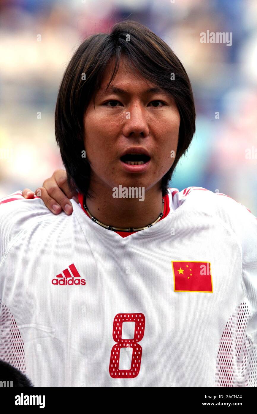 Soccer -FIFA World Cup 2002 - Group C - China v Costa Rica. Li Tie ...