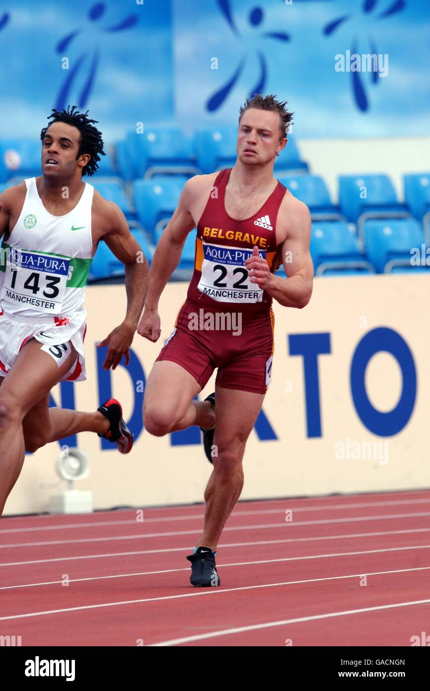 Sean baldock in action in the mens 400m hi-res stock photography and ...