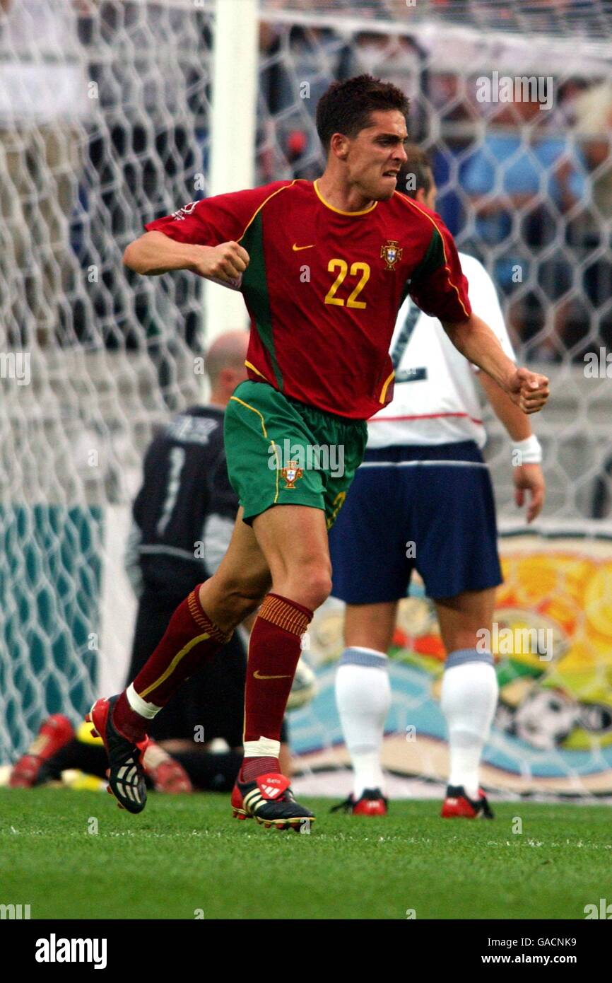 Portugals beto celebrates scoring his teams opening goal hi-res stock ...