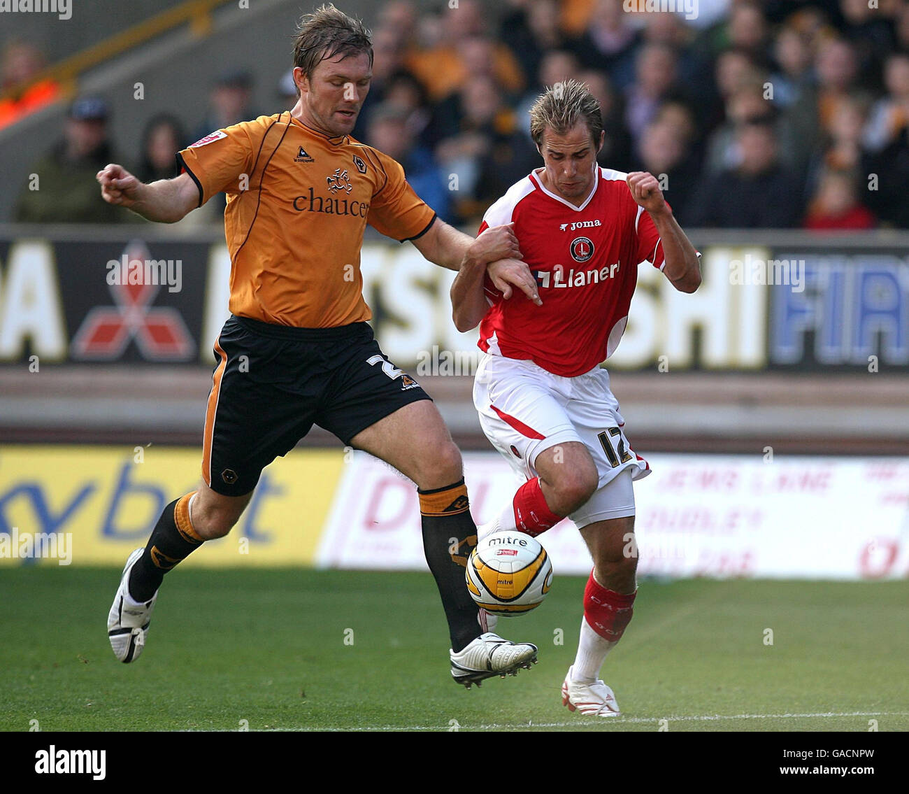 Football wolves action tackling hi-res stock photography and images - Alamy
