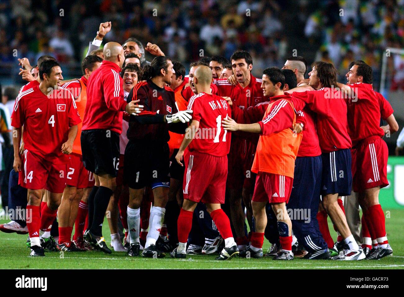 Soccer fifa world cup 2002 senegal v turkey quarter final hi-res stock ...
