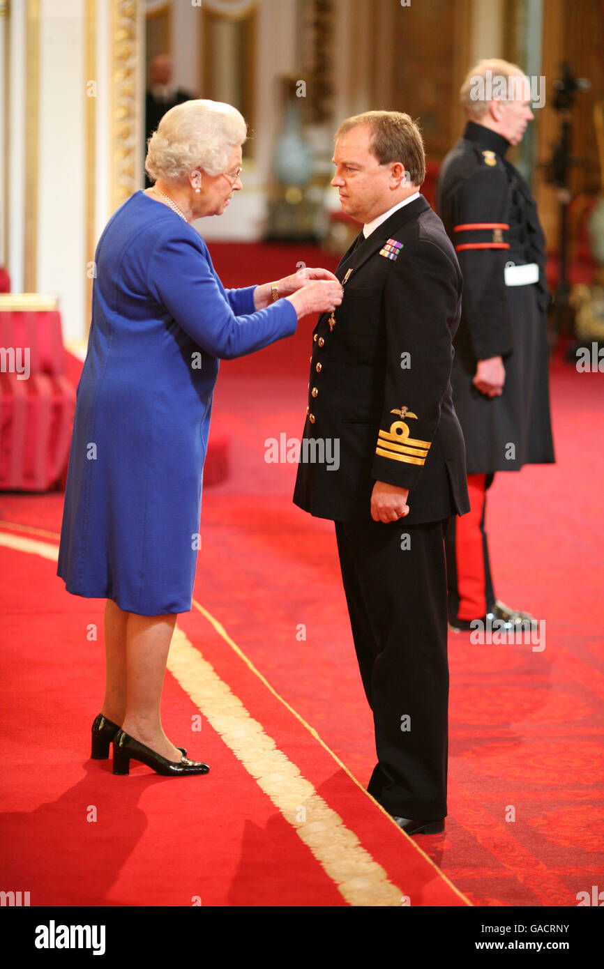 Commander christopher slocombe made obe by queen buckingham palace hi ...