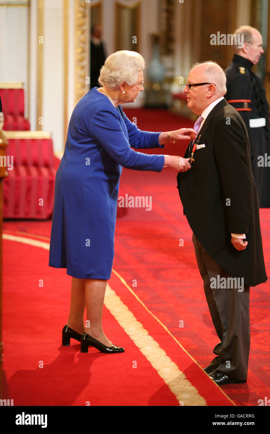 Mr. Stewart McCulloch, from Gourock, is made an OBE by The Queen at ...