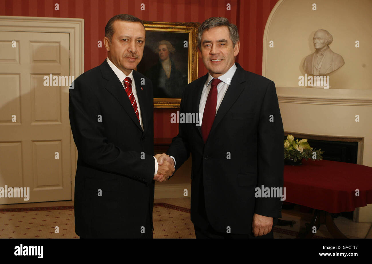 Turkish PM Visits UK Stock Photo - Alamy