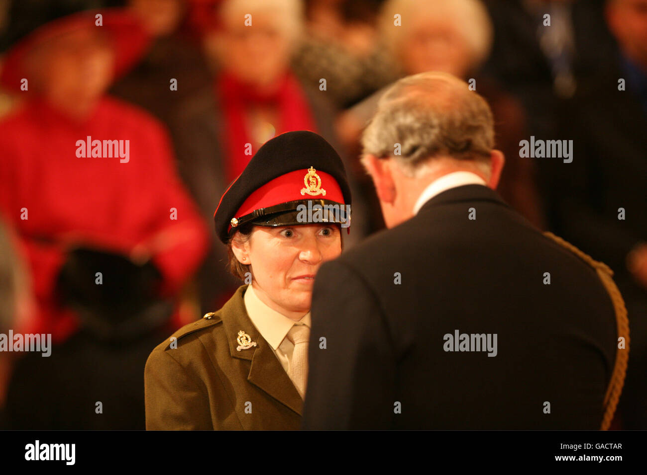 Warrant Officer Class 1 Laura York is made an MBE by the Prince of ...