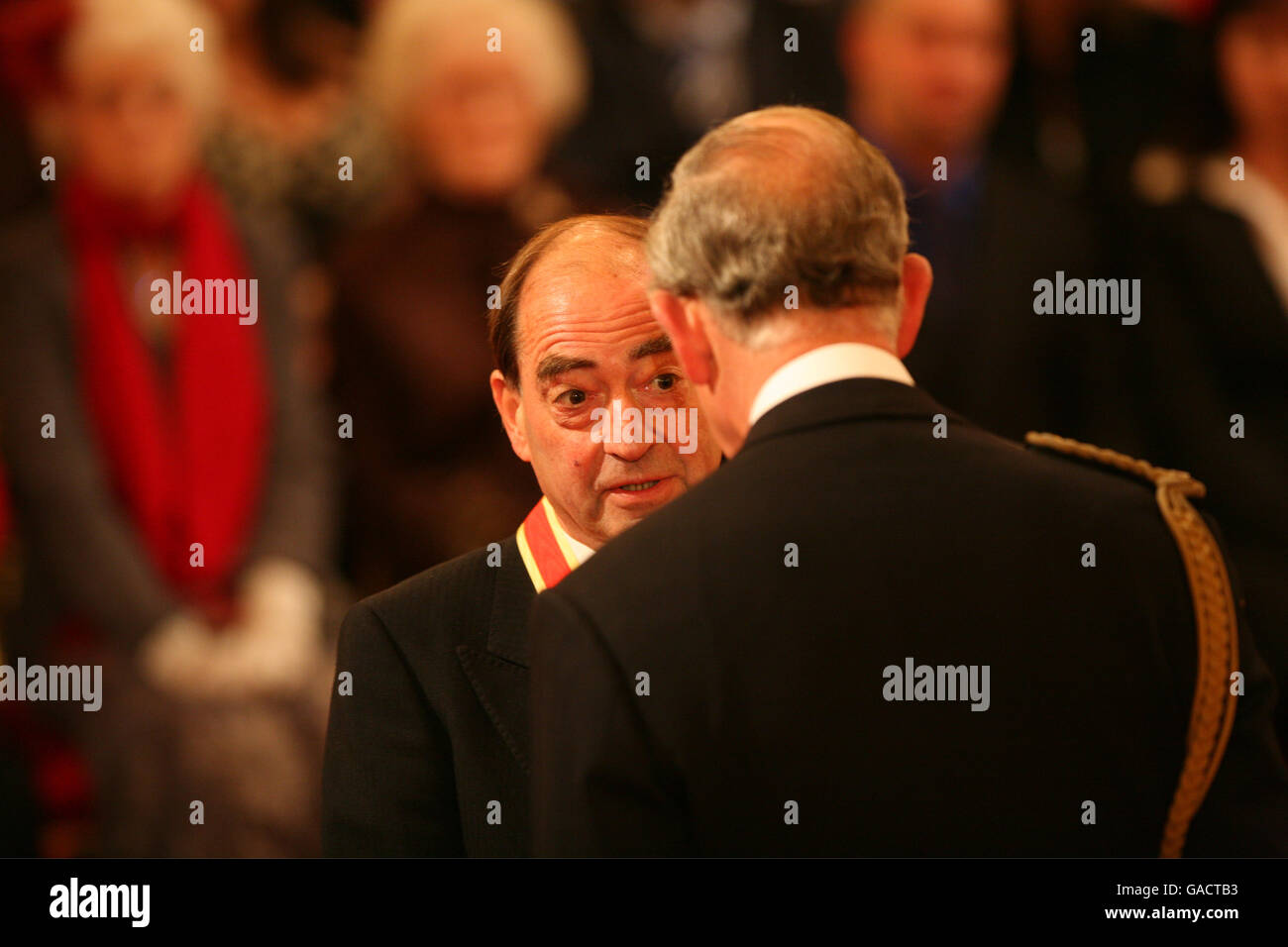 Sir Rodney Brooke from Ilkley is knighted by the Prince of Wales at ...