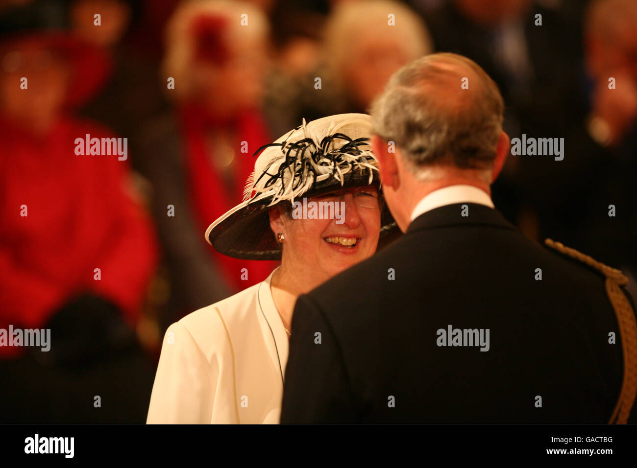 Miss Audrey Brown from Orpington is made a CBE by the Prince of Wales ...