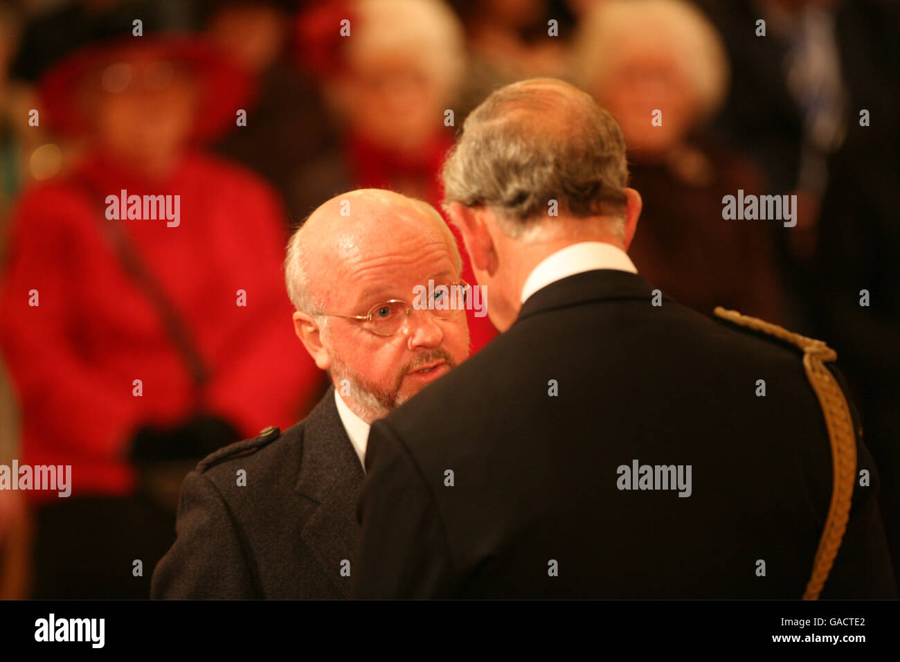 The Reverend John Purves is made an MBE by the Prince of Wales in ...