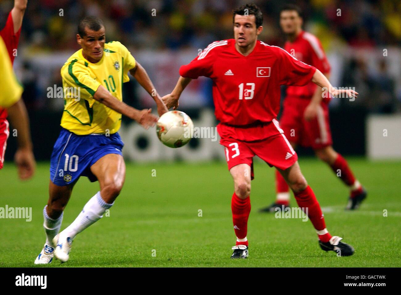 Soccer - FIFA World Cup 2002 - Semi Final - Brazil v Turkey Stock Photo ...