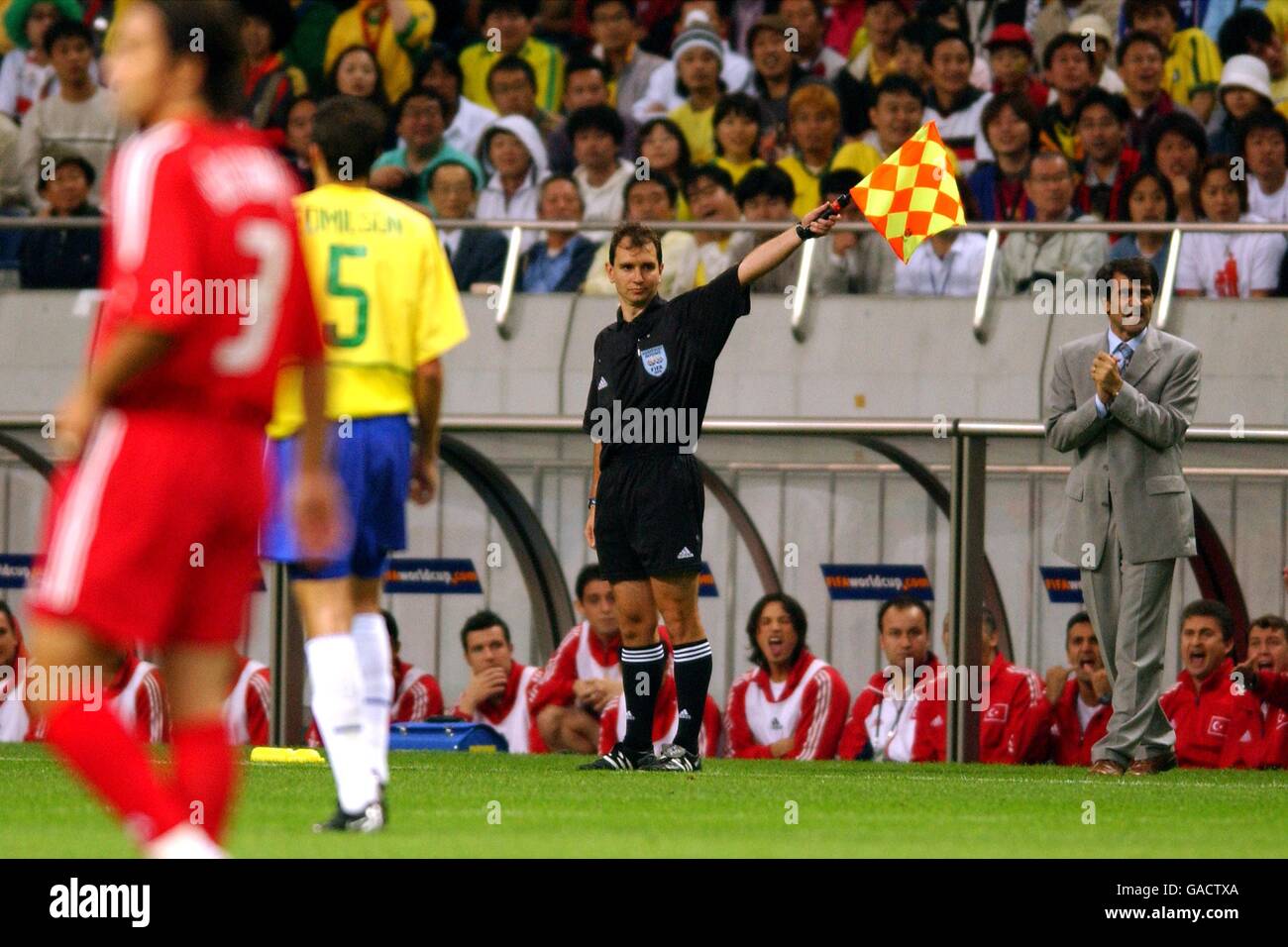 Soccer fifa world cup 2002 semi final brazil v turkey hi-res stock ...
