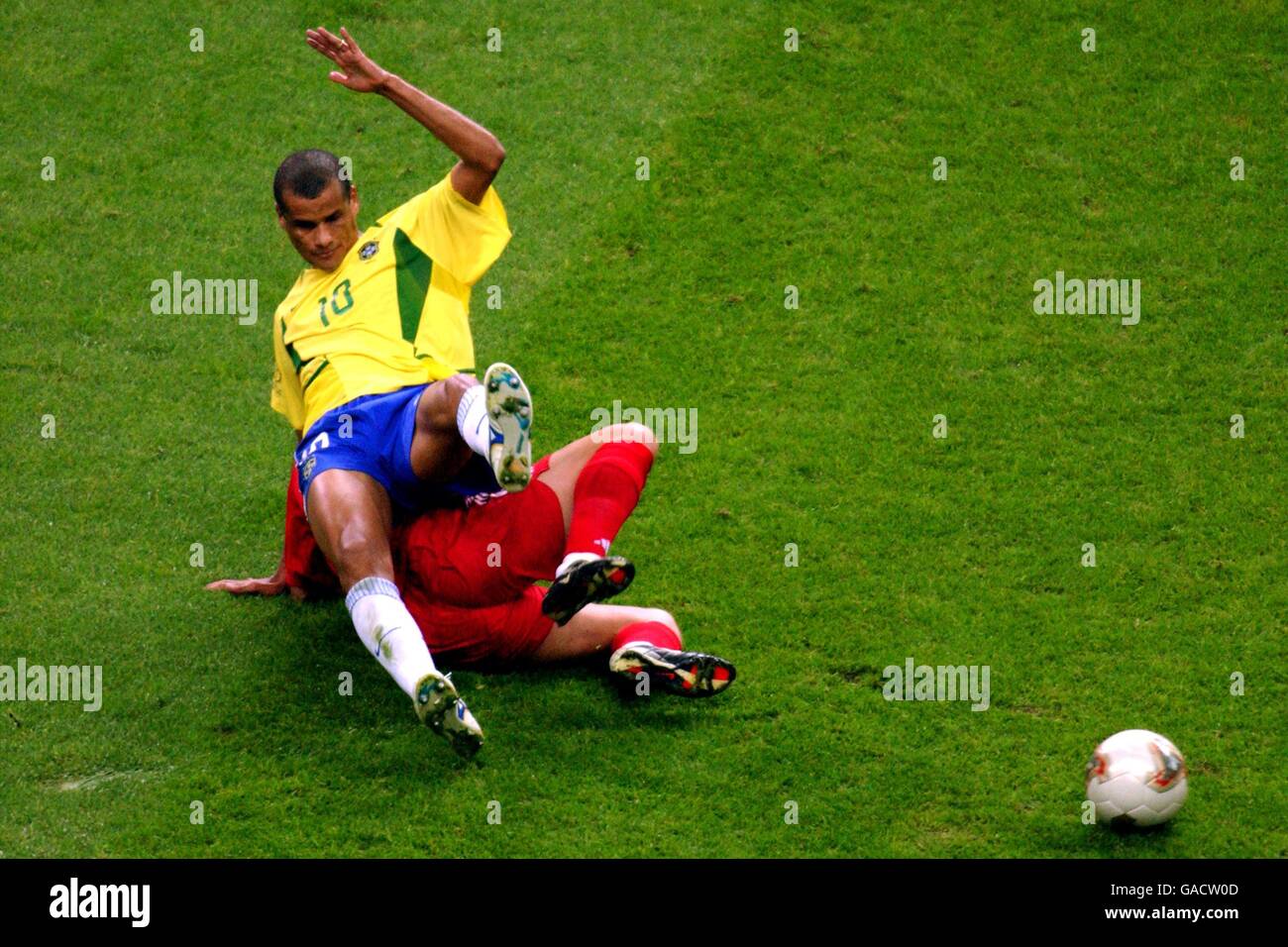Soccer fifa world cup 2002 semi final brazil v turkey hi-res stock ...