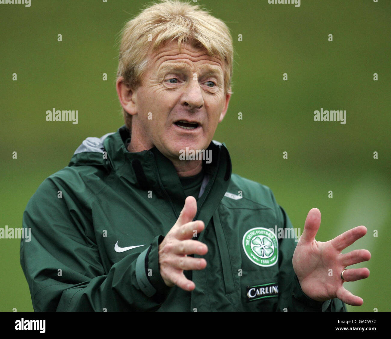 Soccer - Celtic Training Session - Lennoxtown. Celtic manager Gordon ...