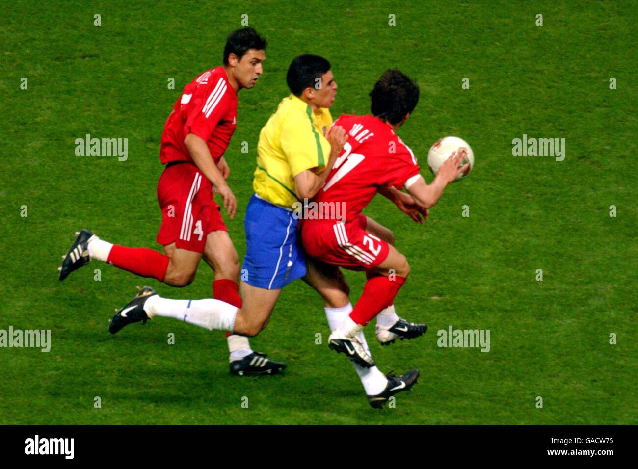 Soccer - FIFA World Cup 2002 - Semi Final - Brazil v Turkey Stock Photo ...