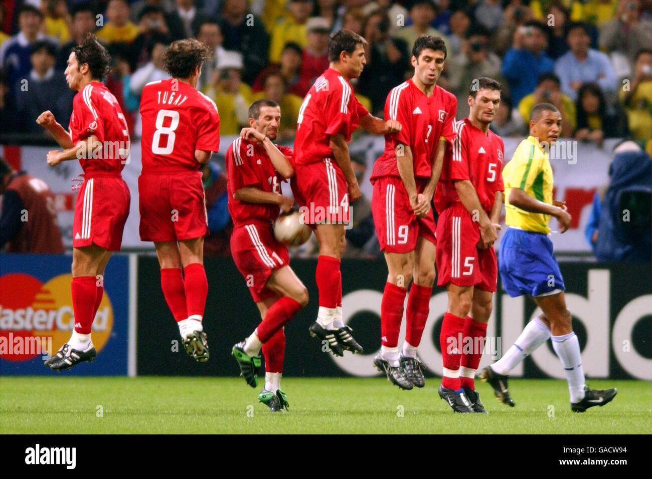 Soccer - FIFA World Cup 2002 - Semi Final - Brazil v Turkey Stock Photo ...