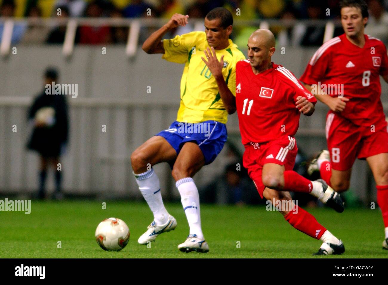 Soccer fifa world cup 2002 semi final brazil v turkey hi-res stock ...