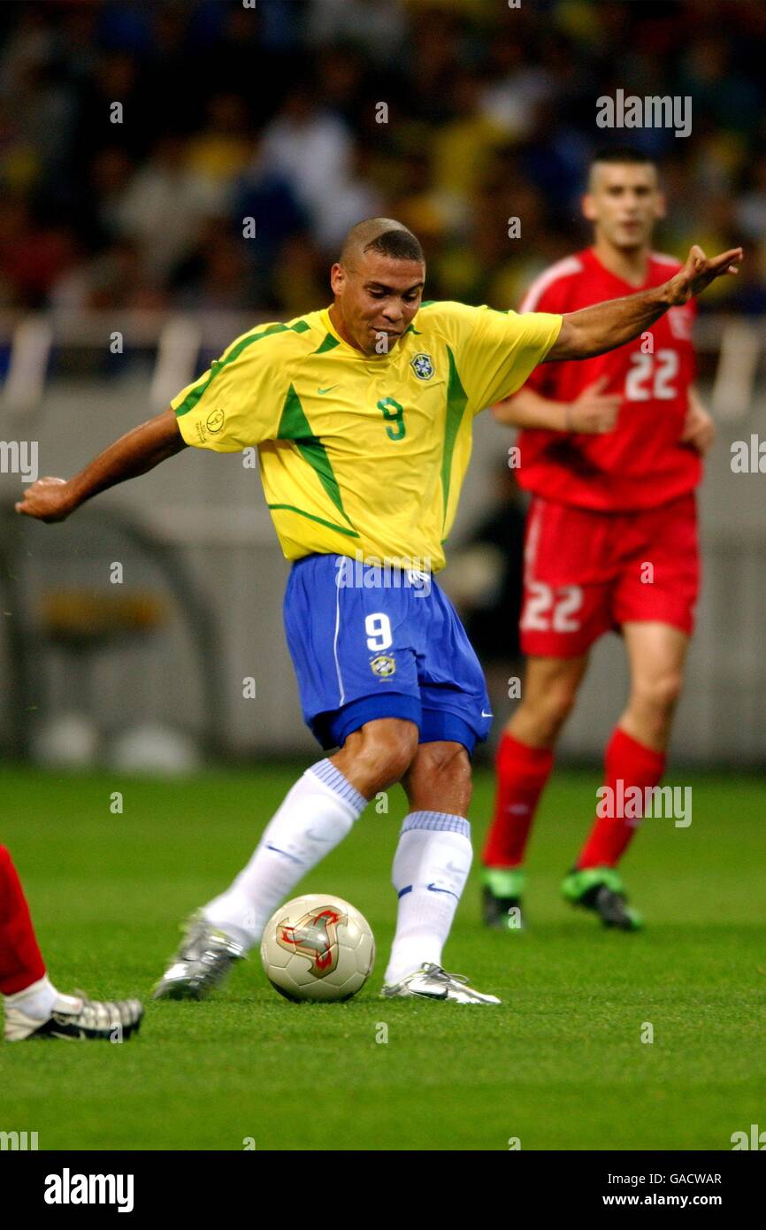 Soccer fifa world cup 2002 semi final brazil v turkey hi-res stock ...
