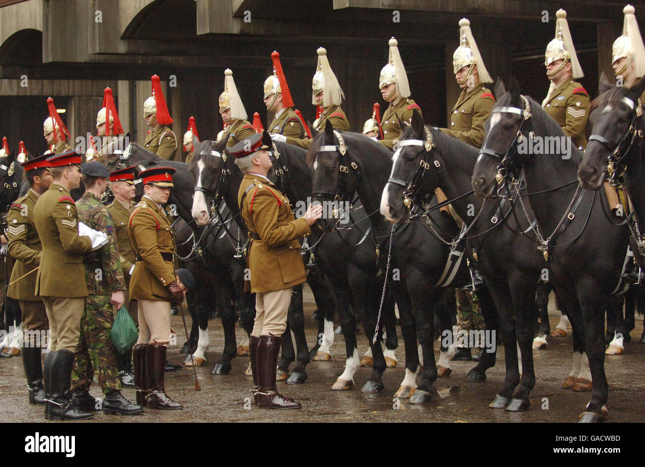 Household Cavalry Mounted Regiment inspection Stock Photo: 109692113 ...