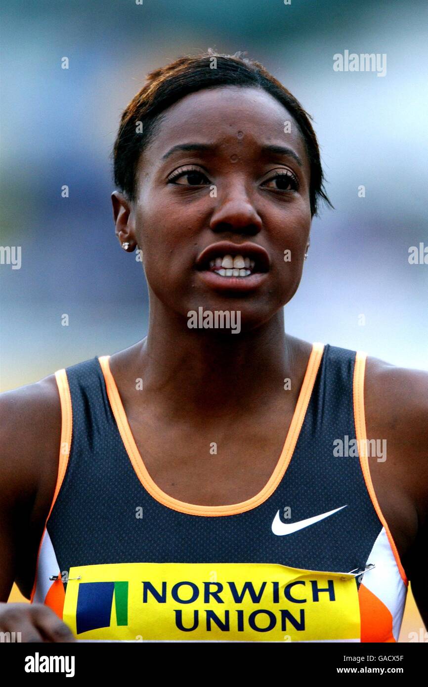 Athletics - Norwich Union Classic - Sheffield. Inger Miller after the ...