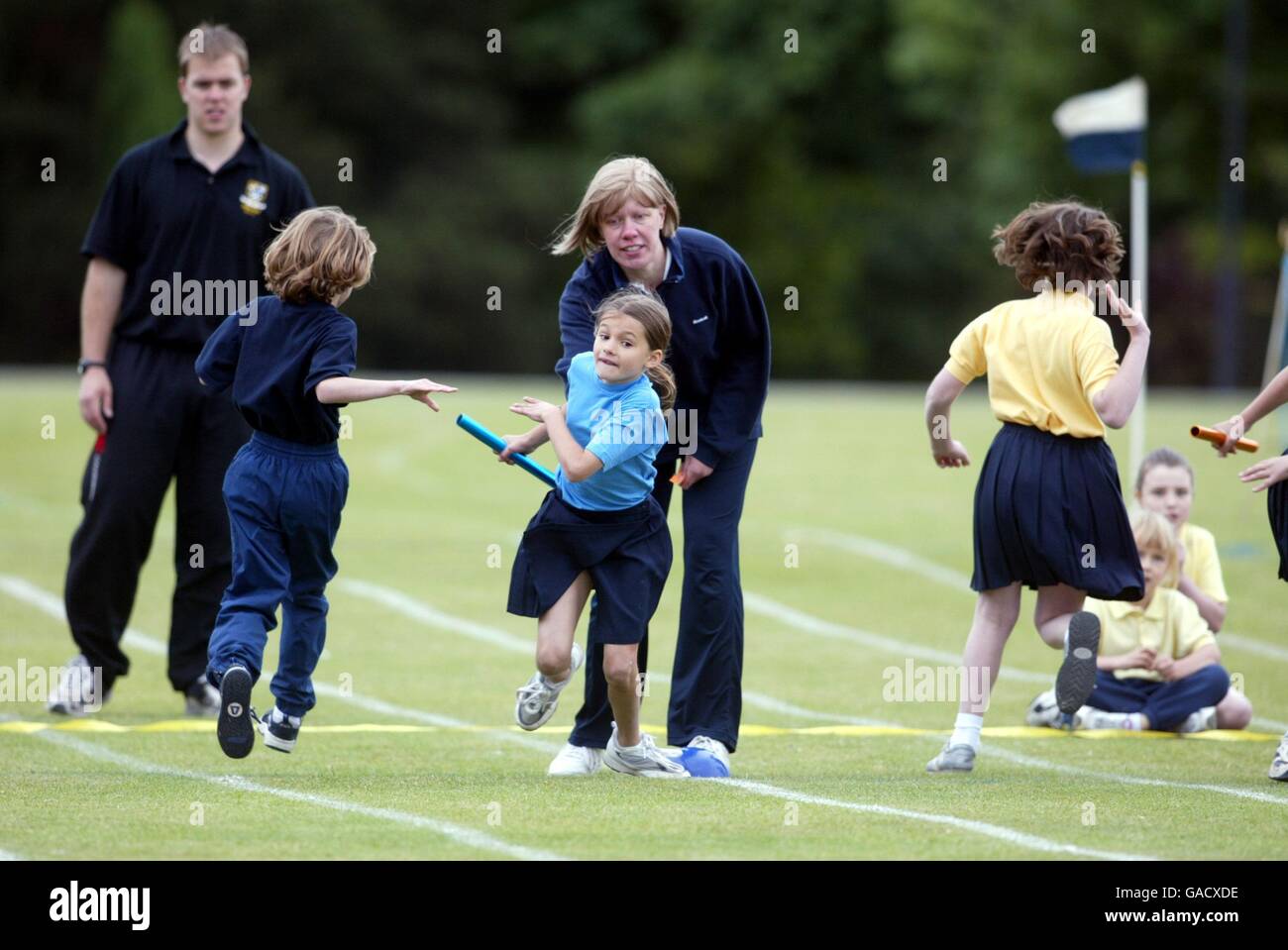 Athletics - The Elms School Sports Day Stock Photo - Alamy